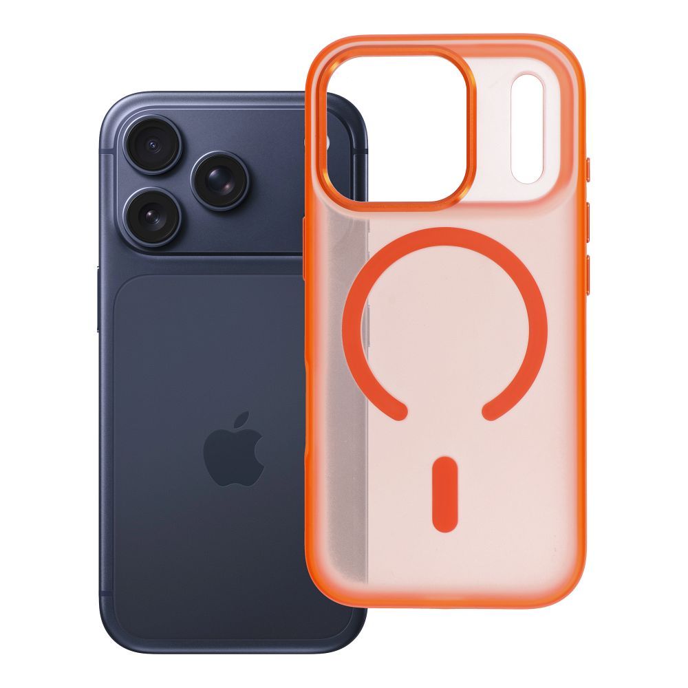 Kryt Flexline Mag Cover Case s MagSafe iPhone 17 Pro Orange