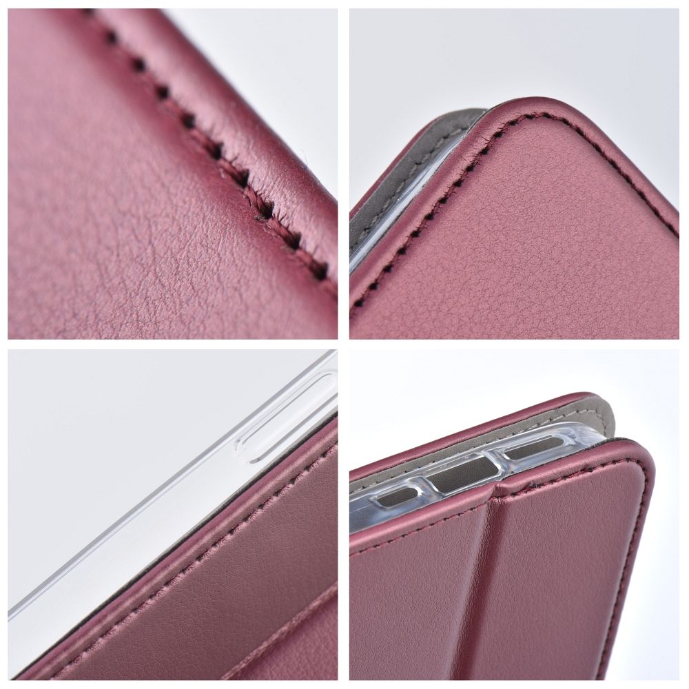 Kryt Smart Magneto Book Case Xiaomi Redmi Note 15 Pro Plus 5G Burgundy